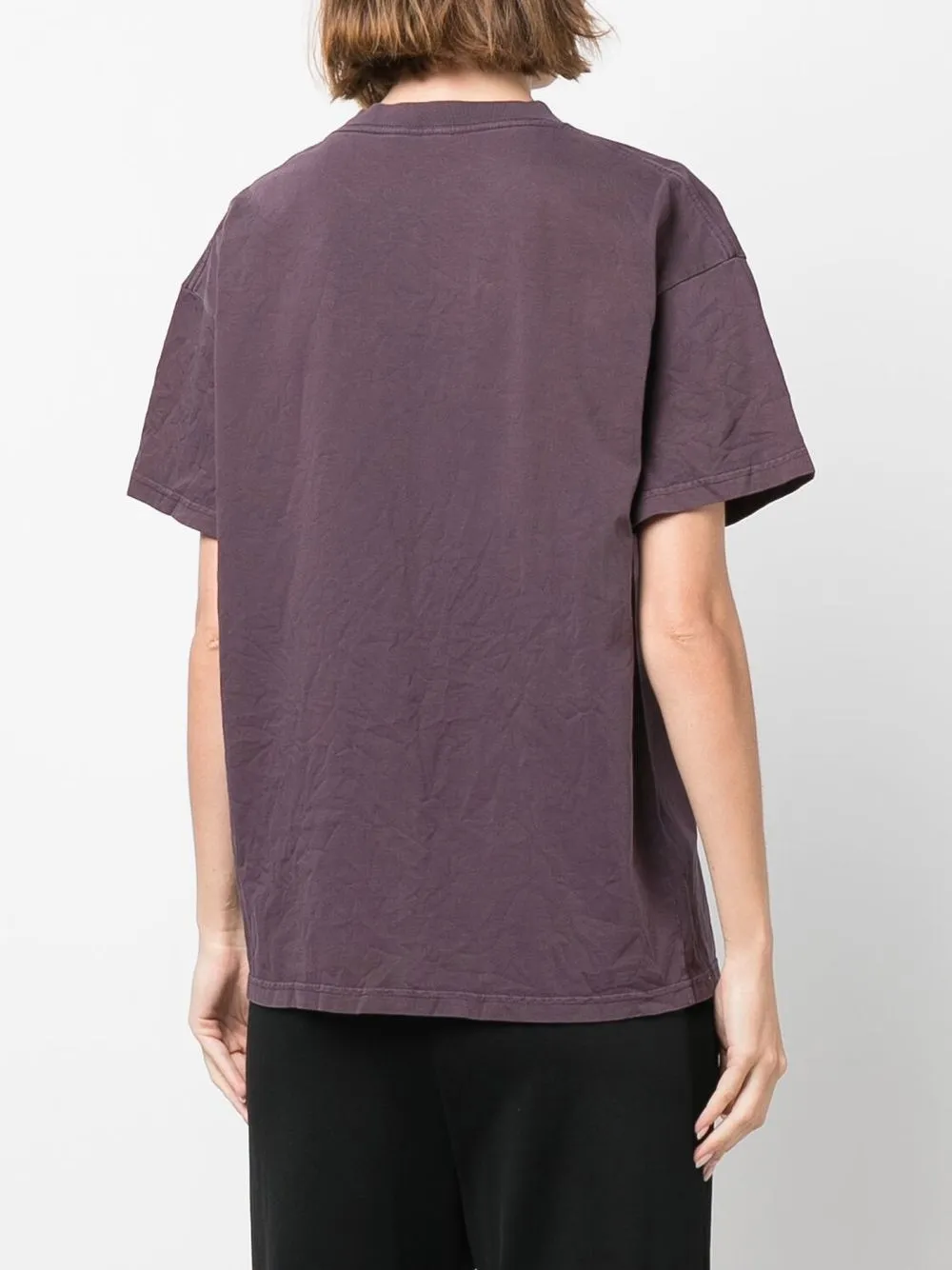 Balenciaga Oversize Logo-print T-shirt In Purple | ModeSens