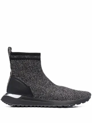 Michael kors knit high top trainer store