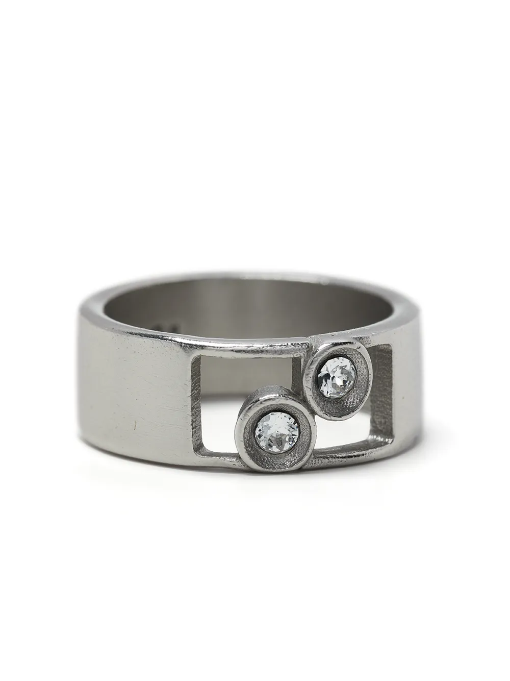 Ports 1961 Gem-embellished Band Ring In Silver | ModeSens