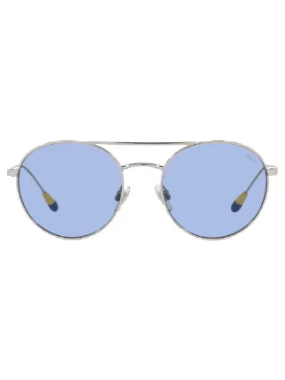 Polo Ralph Lauren Tinted Round Sunglasses | Silver | FARFETCH HK