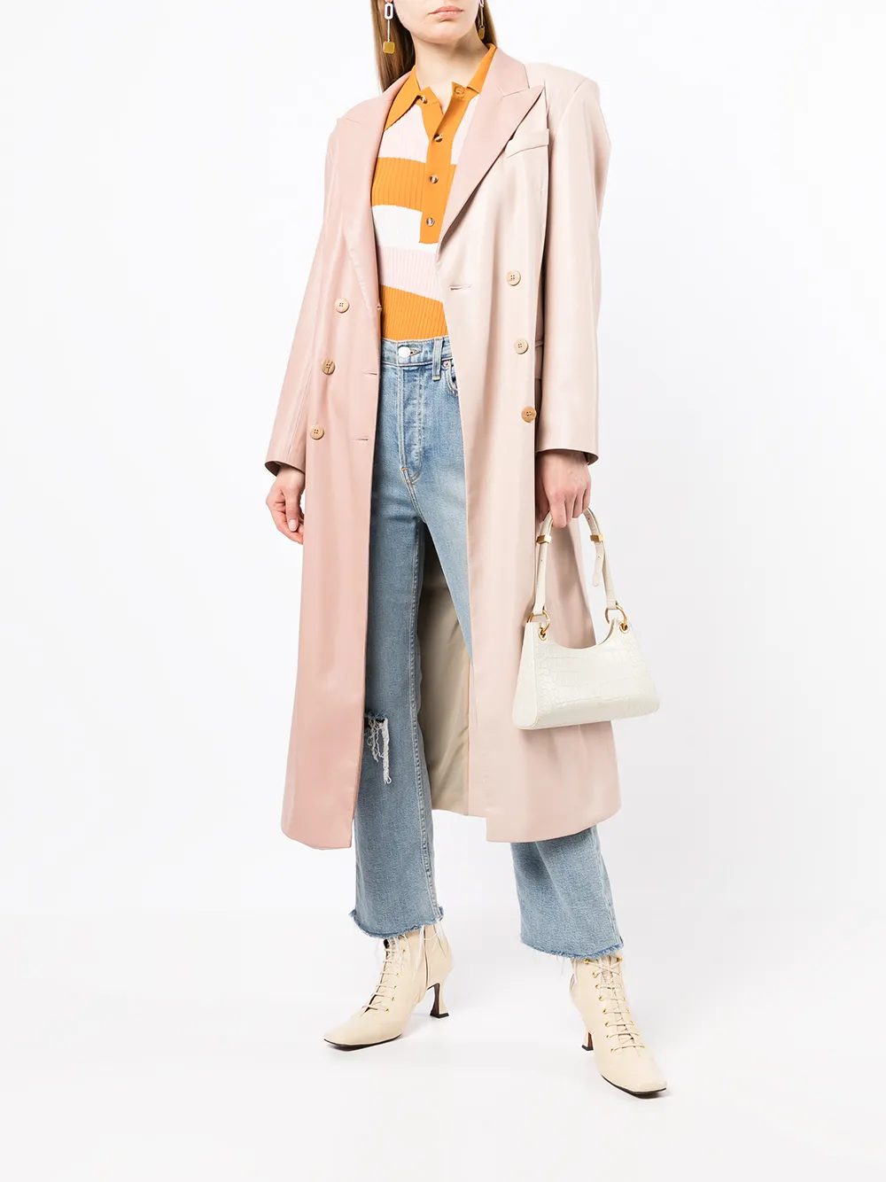 APEDE MOD Froggy crocodile-effect Shoulder Bag - Farfetch