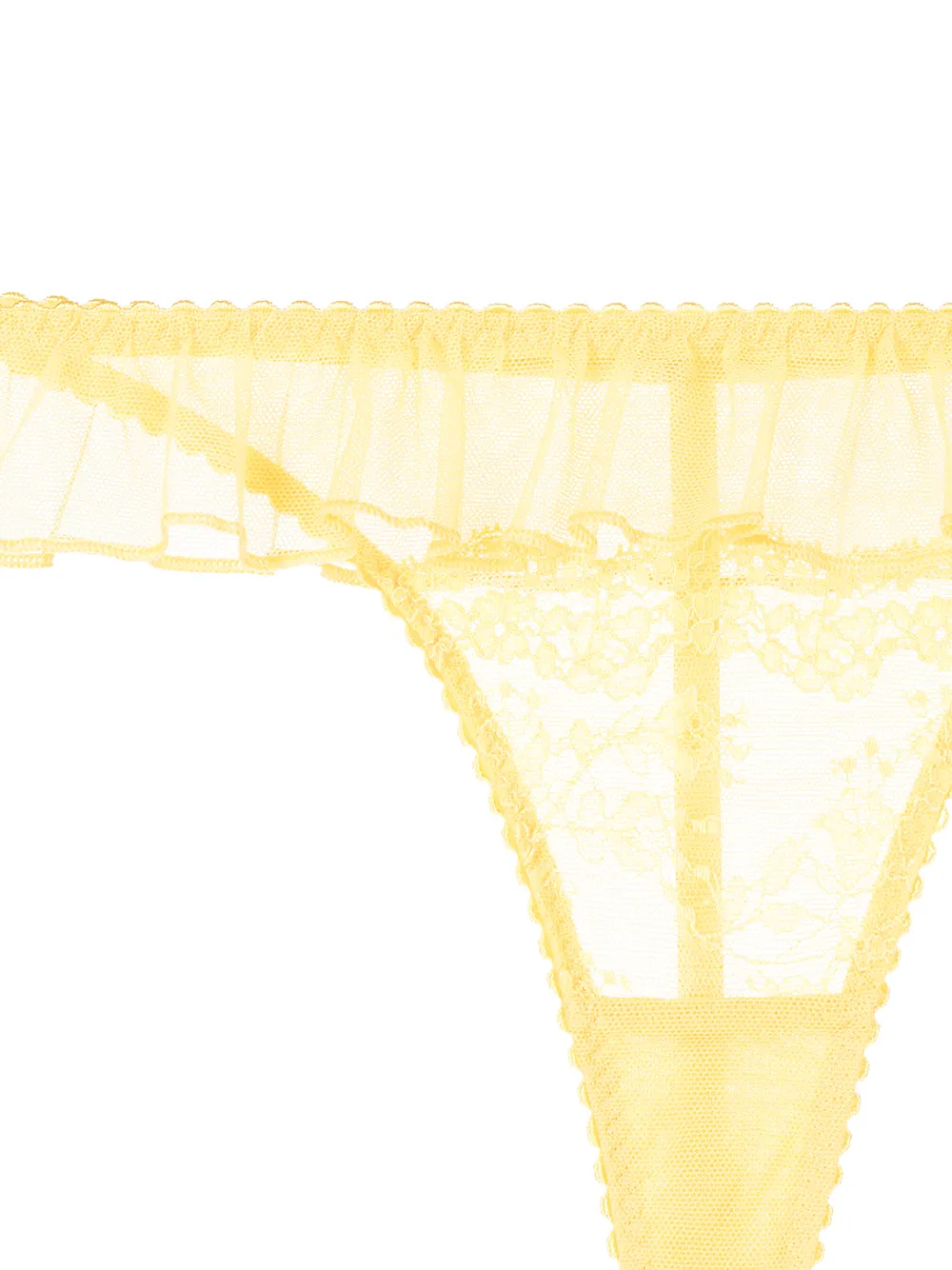 Myla Elm Row Ruffle Thong In Yellow | ModeSens