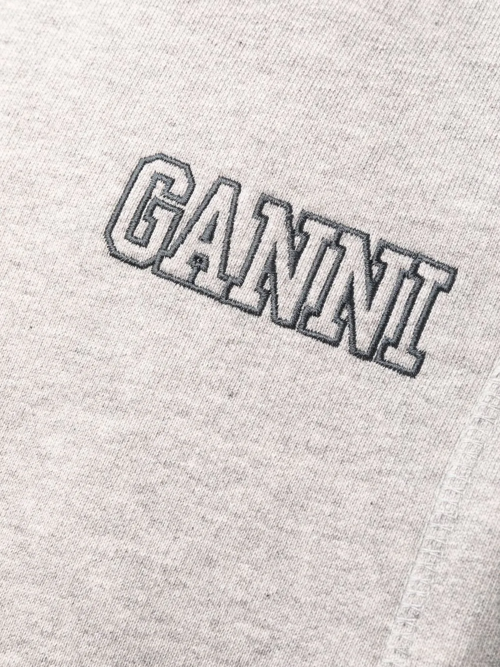 GANNI logo刺绣锥形运动裤 - Farfetch