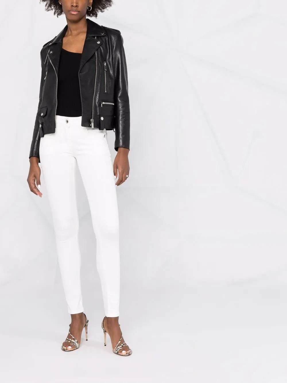 Patrizia Pepe Skinny Cropped Jeans - Farfetch