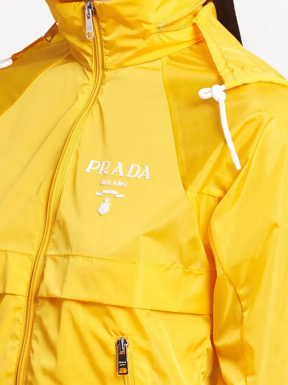 Prada Lightweight Rain Jacket In Yellow | ModeSens