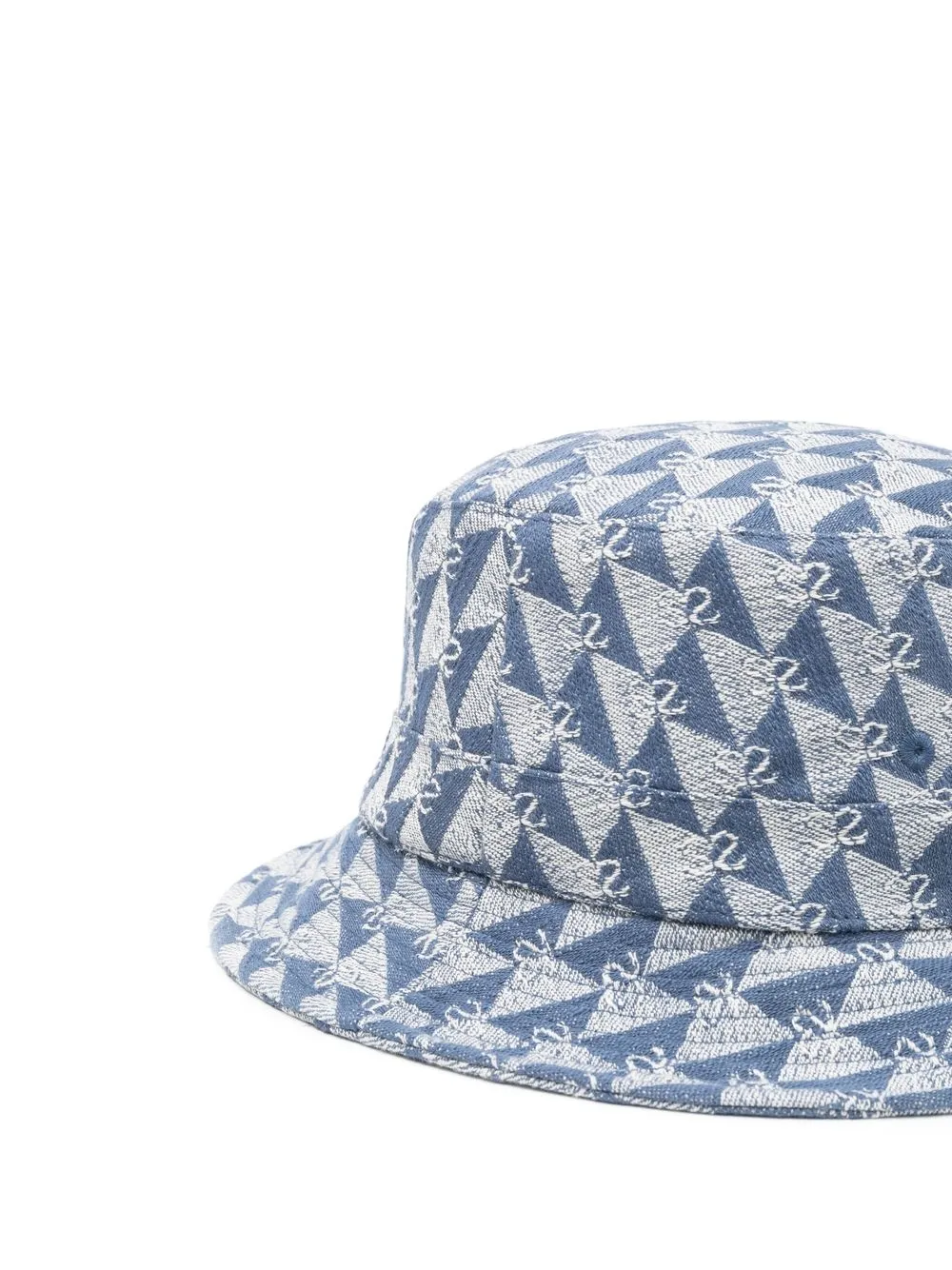 Sandro All-over Monogram-pattern Bucket Hat In Blau | ModeSens