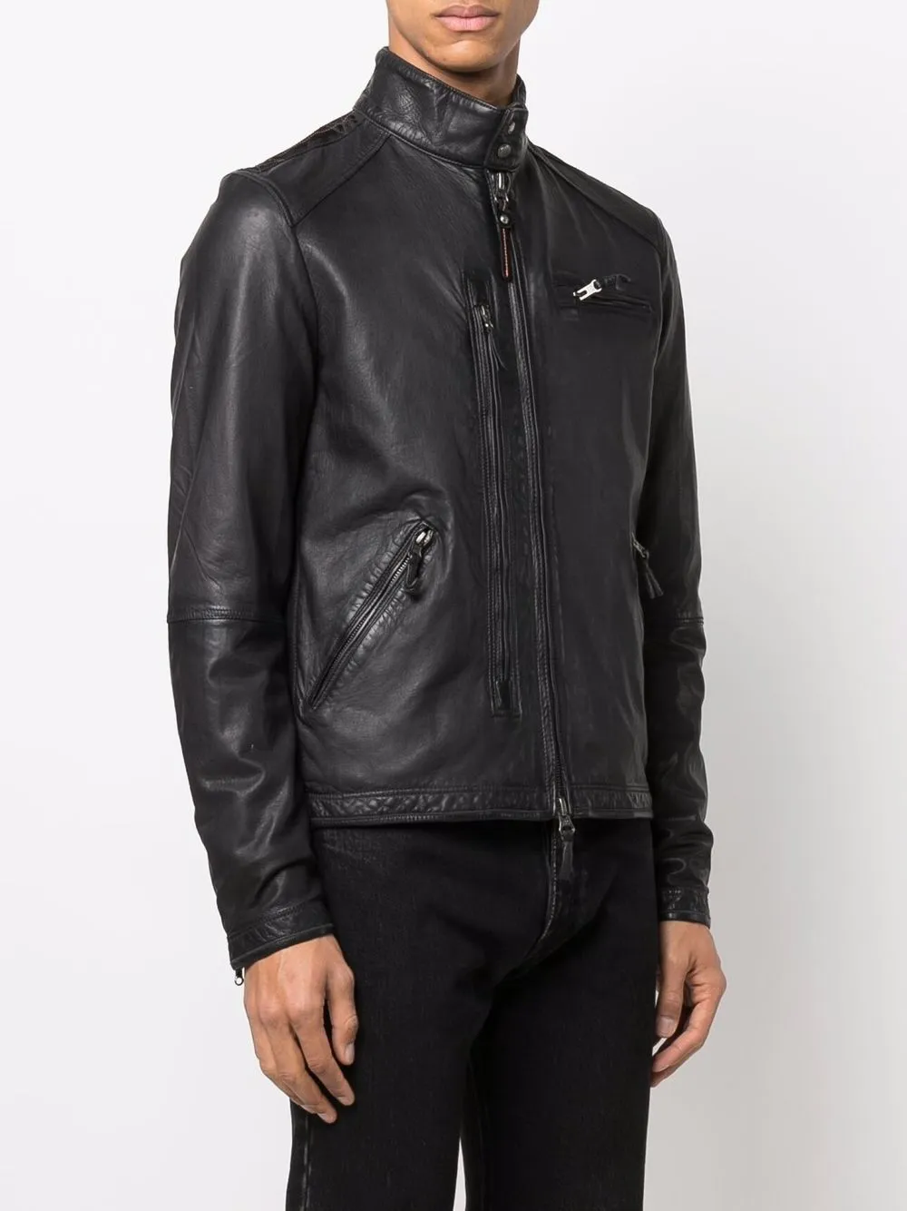 Parajumpers zip-up leather jacket | Smart Closet