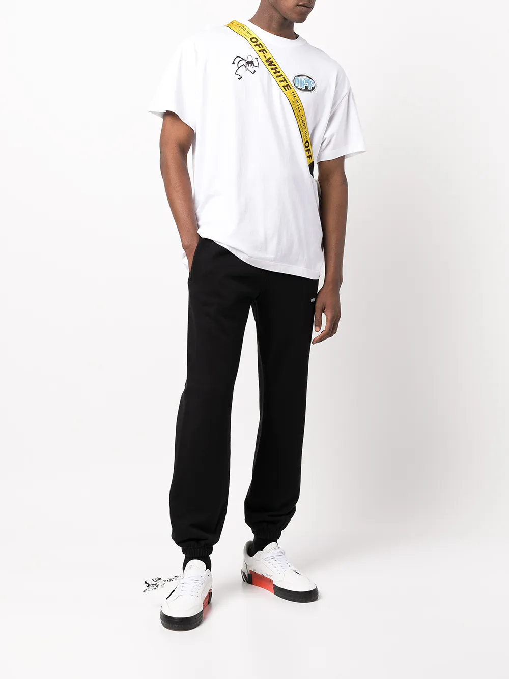 Off White Logo print Cotton T shirt Farfetch off-white-logo-print-cotton-t-shirt-farfetch