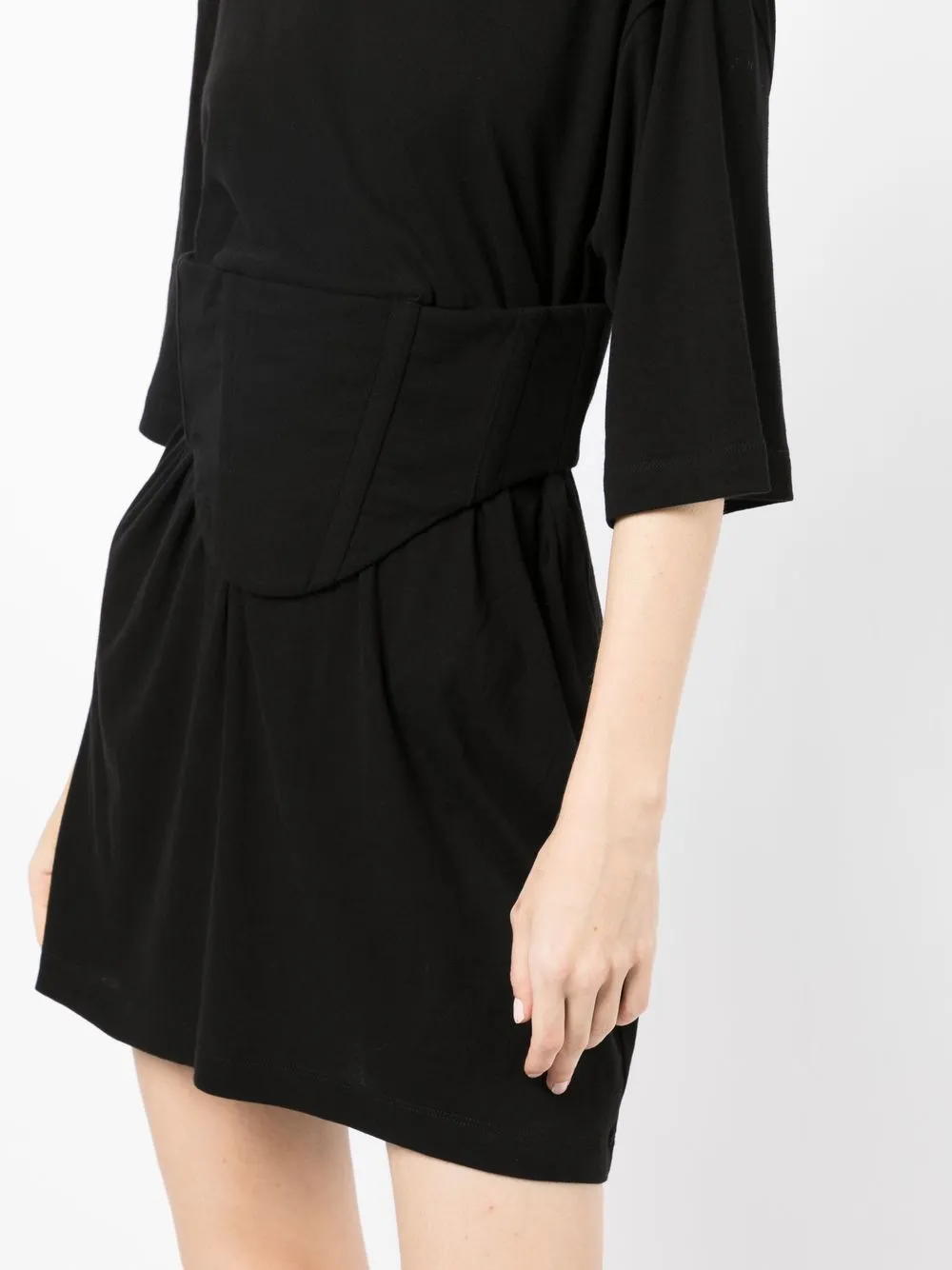 Dion Lee Oversized Under Corset Tunic In Black | ModeSens