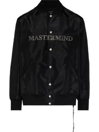 Mastermind World Crystal skull-embellished Bomber Jacket | Black | FARFETCH HK