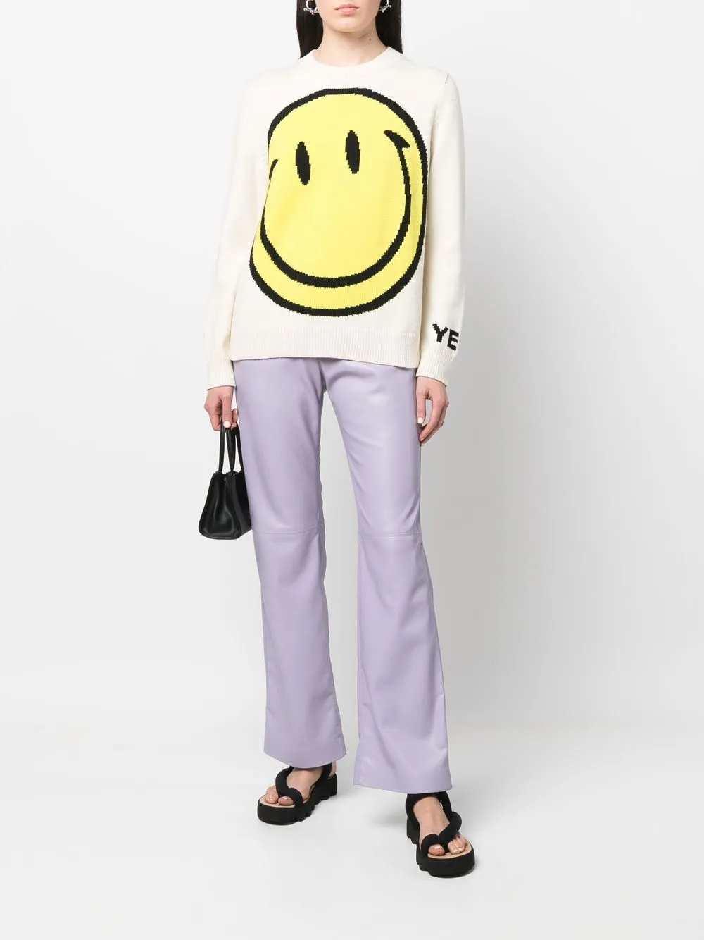 Chinti & Parker Oversize Smiley Jumper In Cream | ModeSens