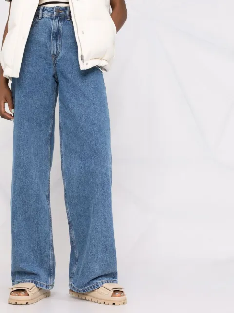 12 STOREEZ wide-leg high-rise Jeans - Farfetch