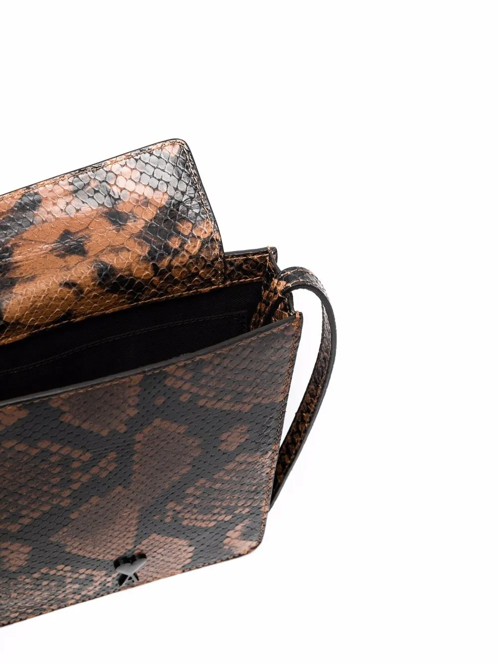 AMI Paris Portemonnaie Mit Python-Optik | Braun | FARFETCH DE