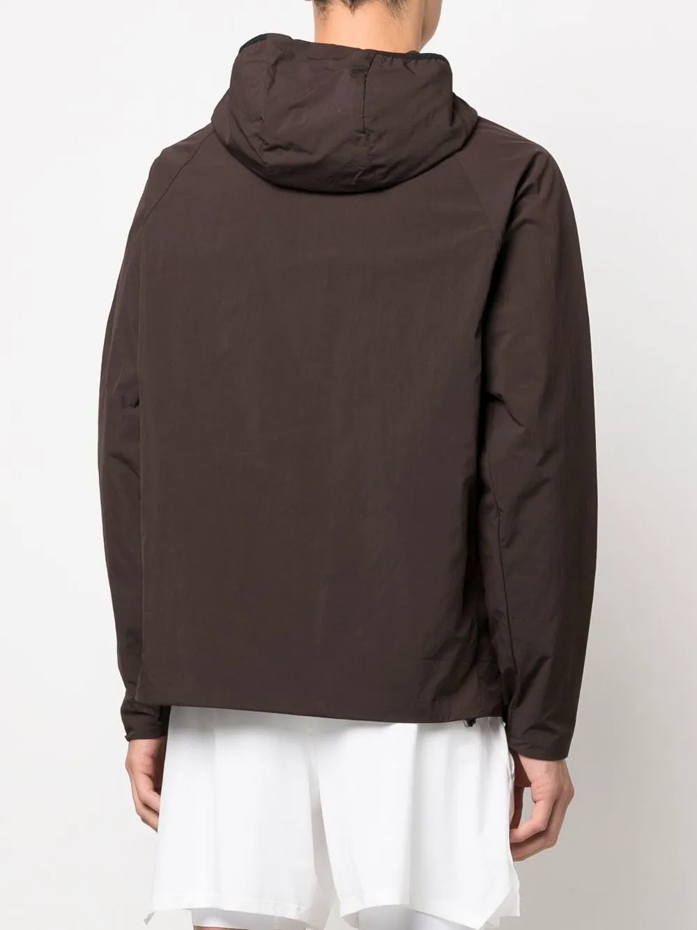 District Vision Puja Hooded Padded Recycled-fibre Jacket In Brown ...