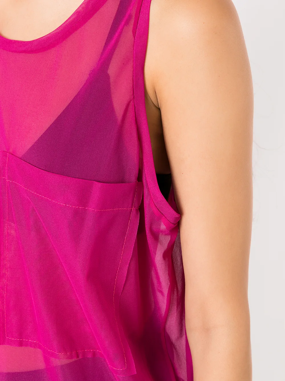 Osklen Sheer Longline Tank Top - Farfetch
