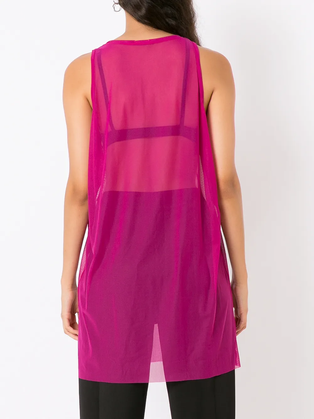 Osklen Sheer Longline Tank Top - Farfetch