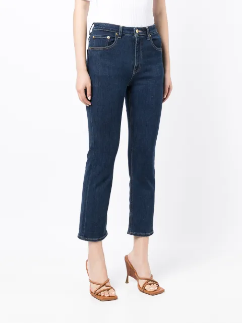 Tu Es Mon Tresor The Rose Quartz mid-rise Cropped Skinny Jeans - Farfetch