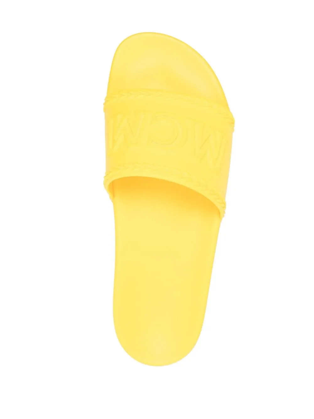 Mcm Debossed-logo Pool Slides In Yellow | ModeSens