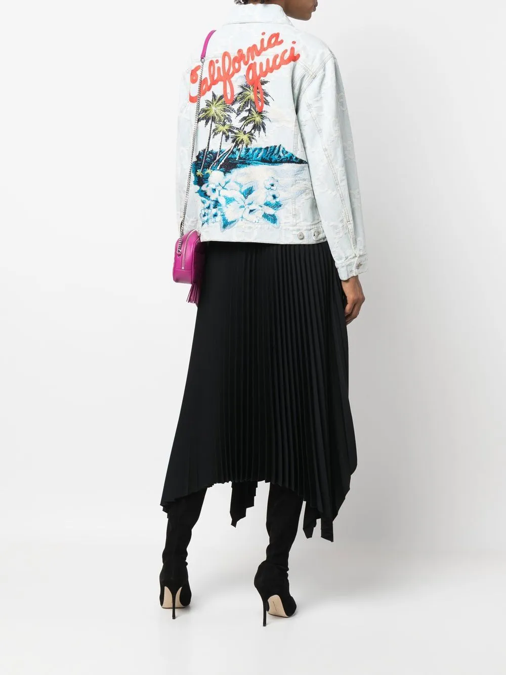 Gucci GG monogram-pattern Embroidered Denim Jacket - Farfetch