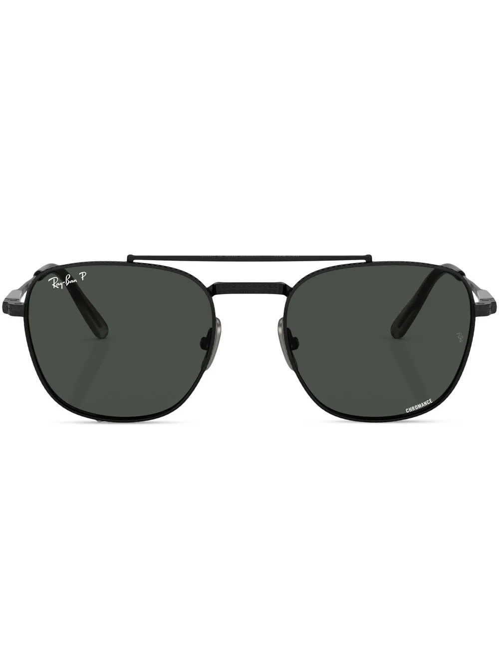 Ray-Ban Frank II Titanium Pilot Sunglasses | Black | FARFETCH