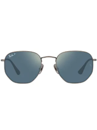 Ray-Ban RB8148 hexagonal-frame Sunglasses | Grey | FARFETCH AO