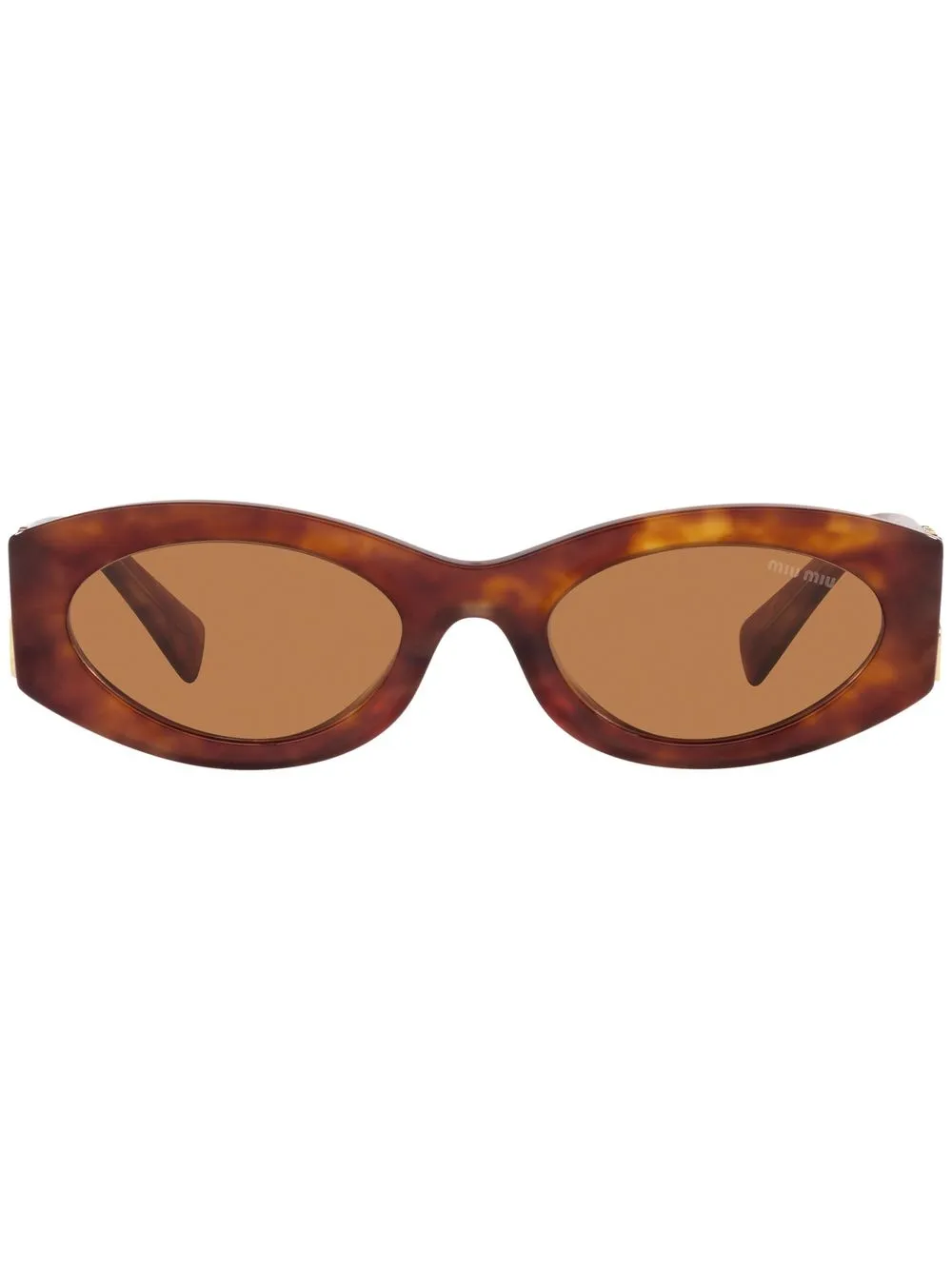 Miu Miu Eyewear Tortoiseshell Cat Eye Sunglasses Farfetch