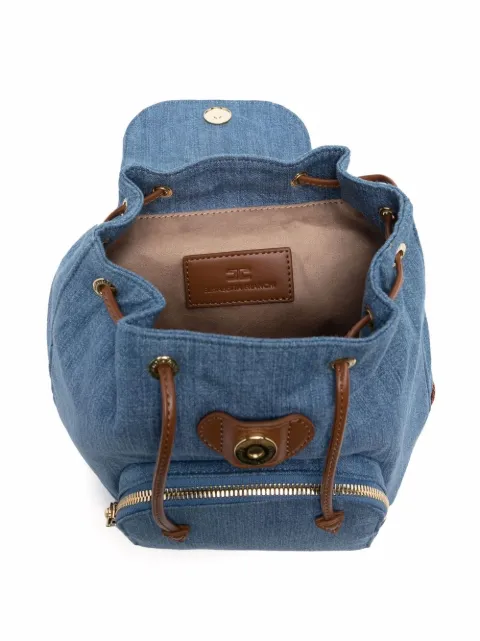 Elisabetta Franchi La Mia Bambina logo-padlock Detail Backpack - Farfetch