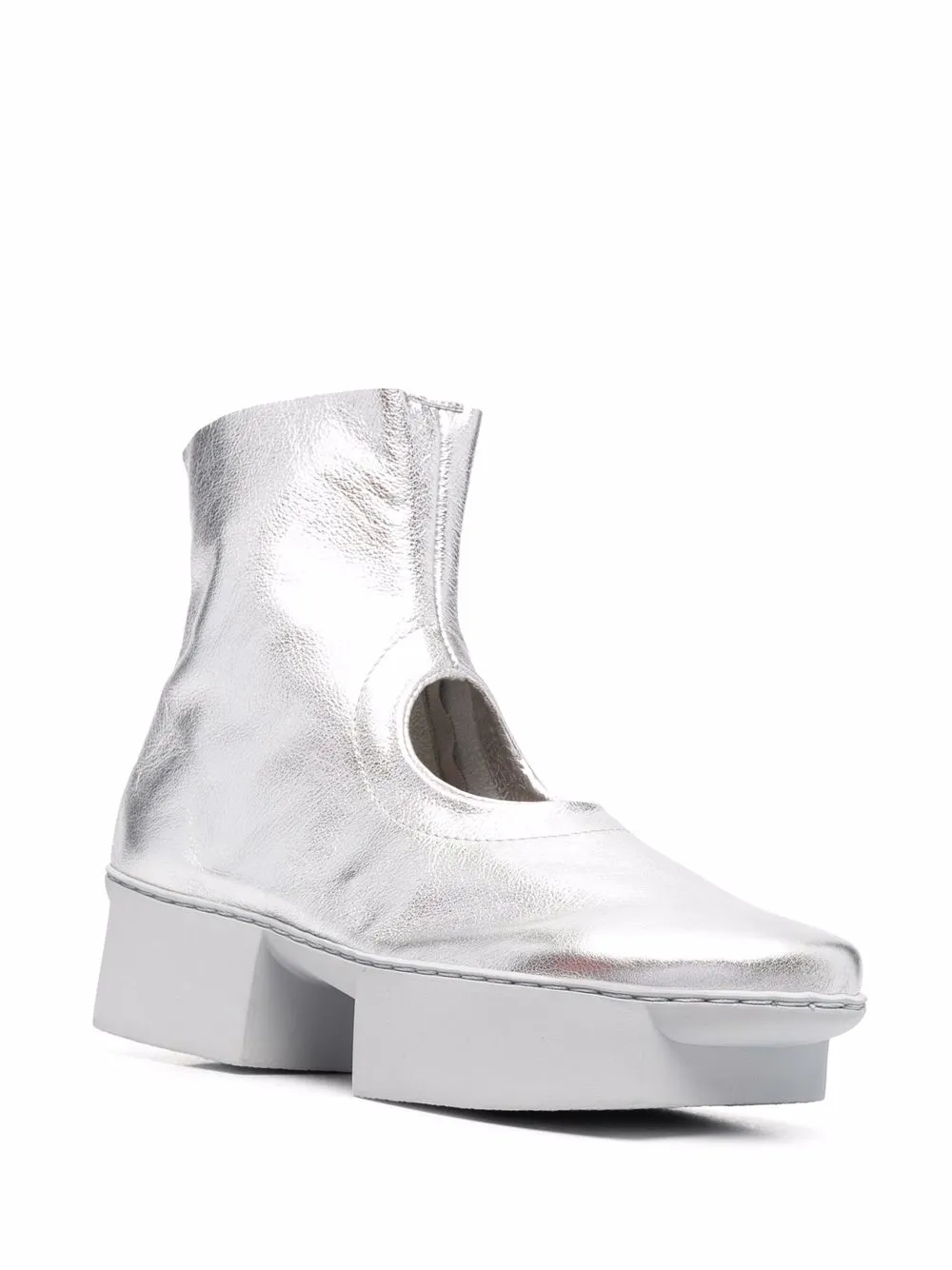 Trippen metallic-effect platform boots | Smart Closet