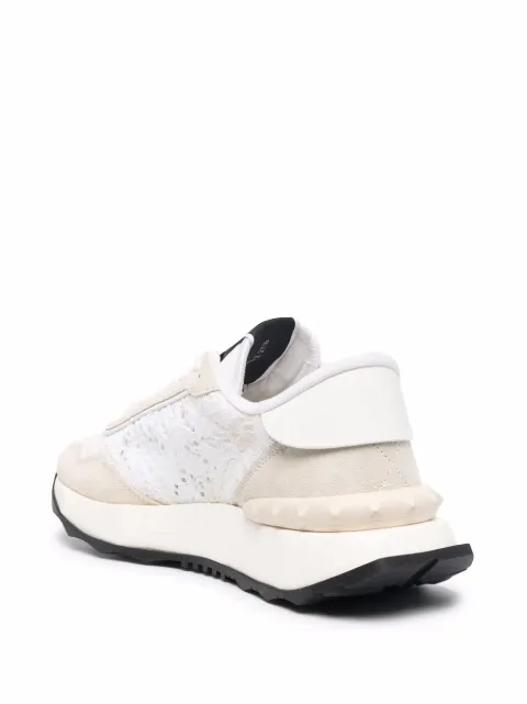 Valentino Garavani Lacerunner Lace Panelled Sneakers - Farfetch