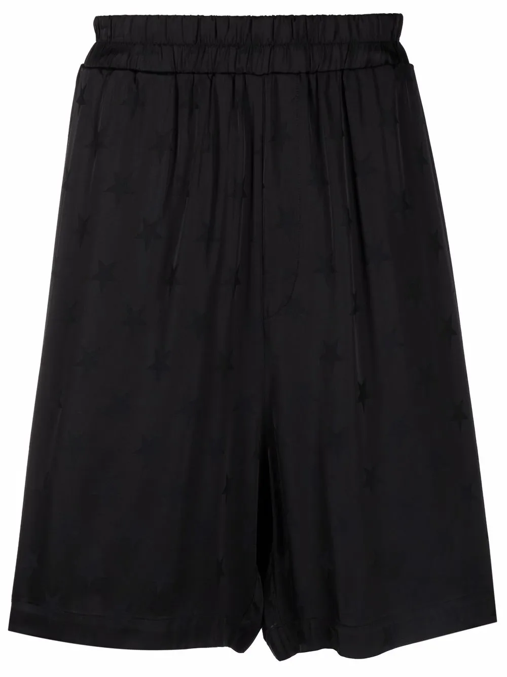 Laneus star-print satin-finish Shorts - Farfetch
