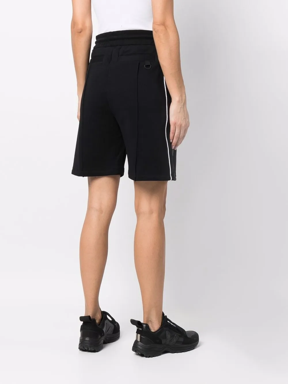 Moose Knuckles logo-plaque track shorts | Smart Closet