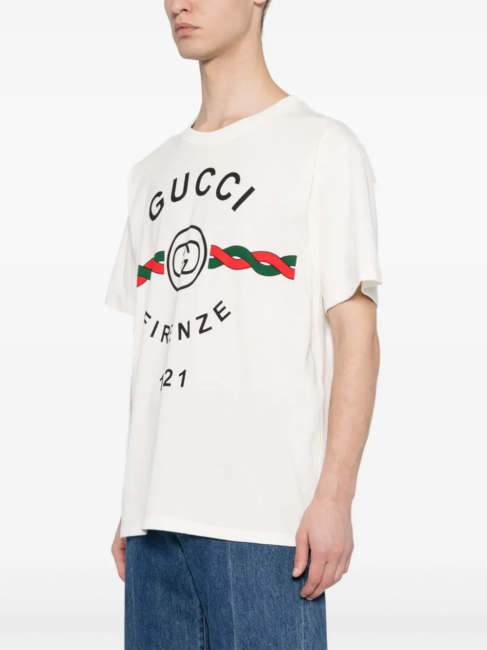 Gucci Camiseta Gucci Firenze 1921 | Branco | FARFETCH BR