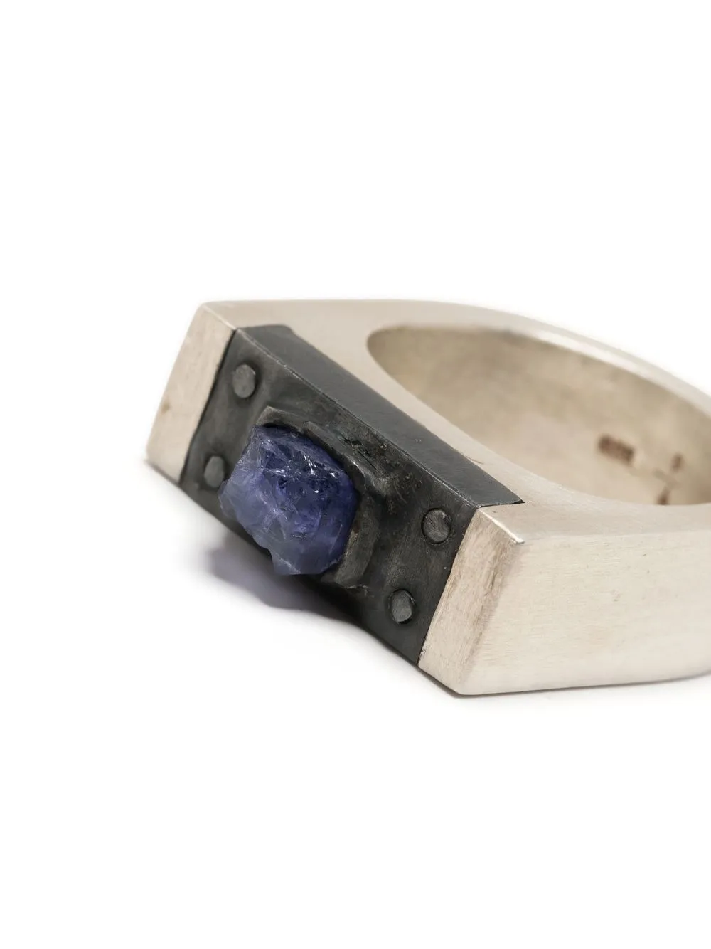 Parts Of Four two-tone Crystal Signet Ring - Farfetch
