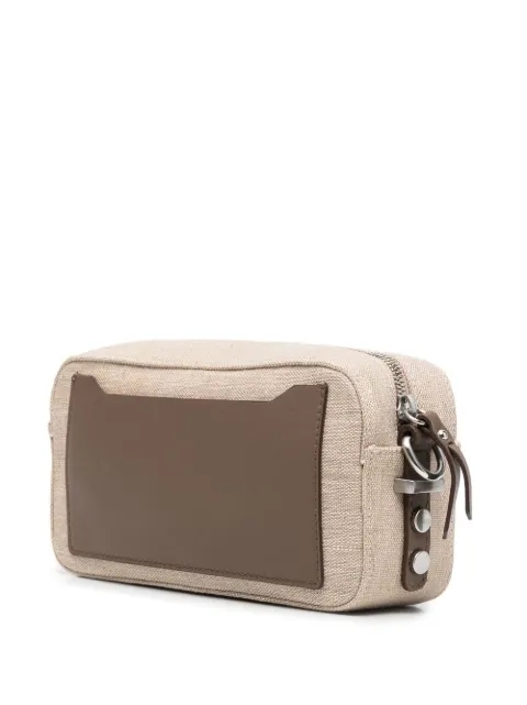 Peserico logo-patch Panelled Shoulder Bag - Farfetch