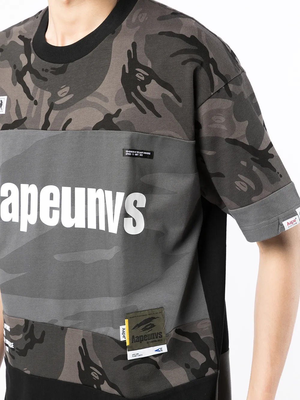 AAPE BY *A BATHING APE® Aapeunvs camo-print T-shirt - Farfetch