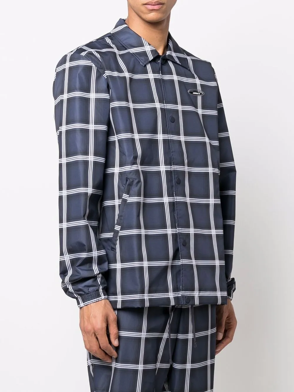 adidas grid logo-patch jacket | Smart Closet