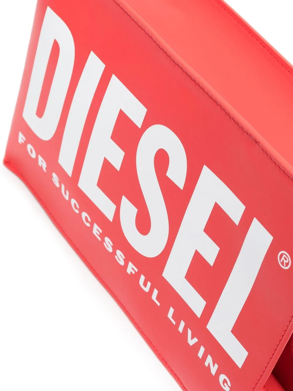 Diesel Logo-print Detail Tote Bag In Rosso | ModeSens