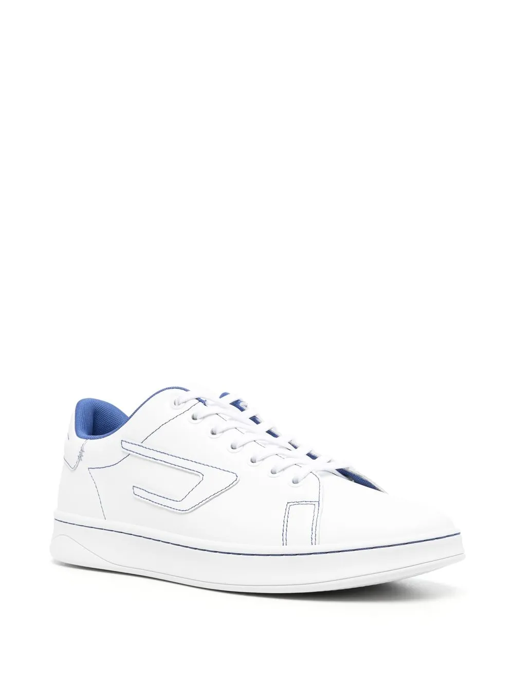 Diesel Side Logo-patch Low-top Sneakers In Weiss | ModeSens