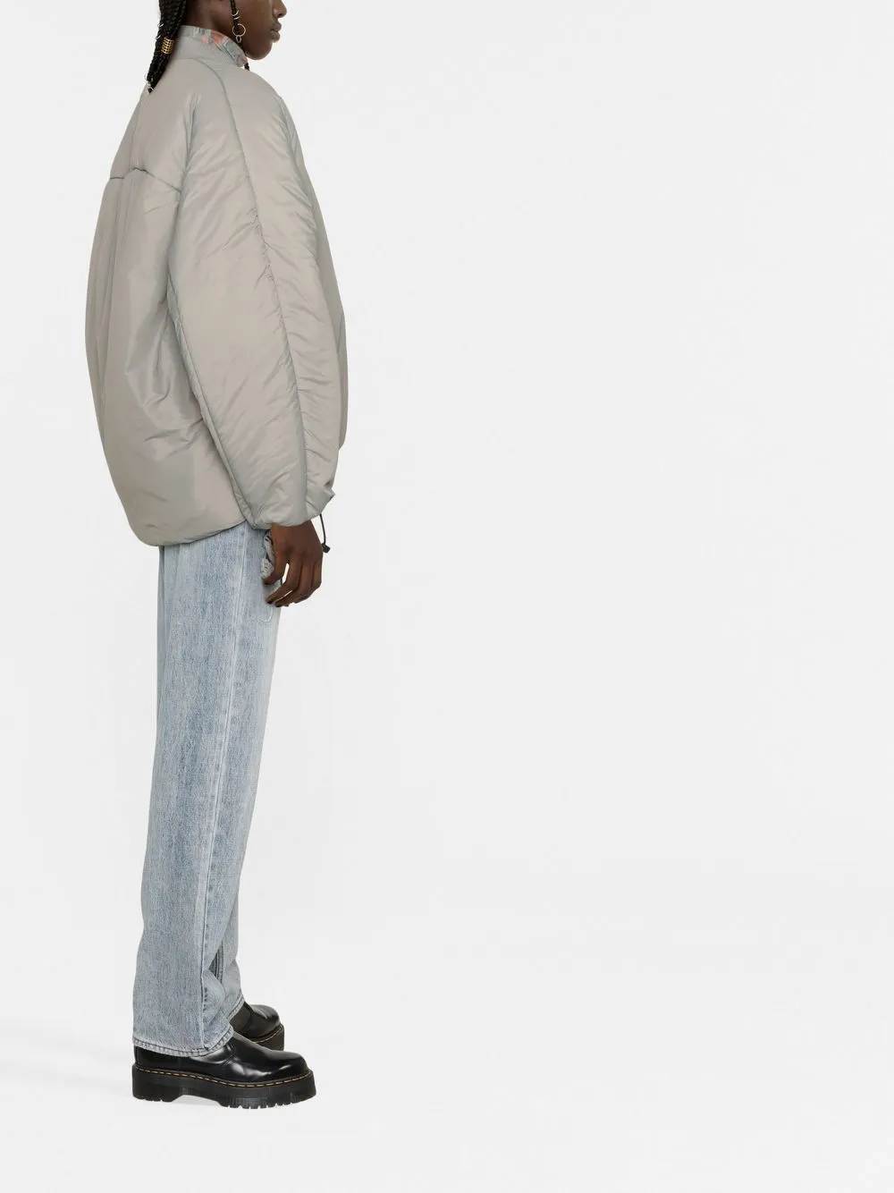 Diesel Oversized Bomber Jacket In Grau | ModeSens