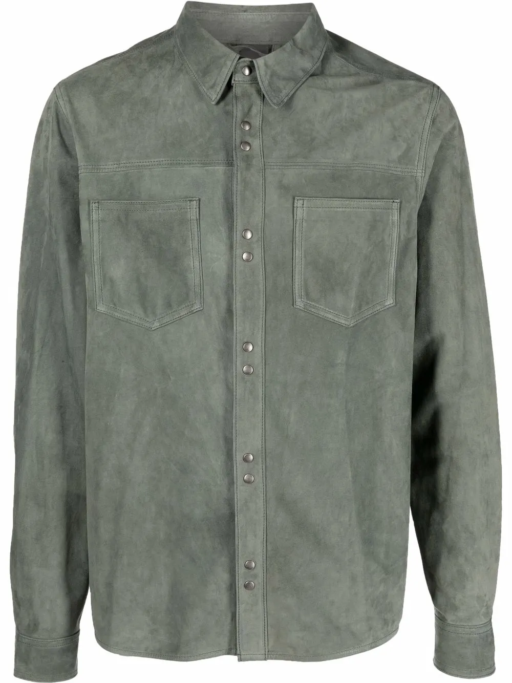 Giorgio Brato long-sleeve Leather Shirt - Farfetch