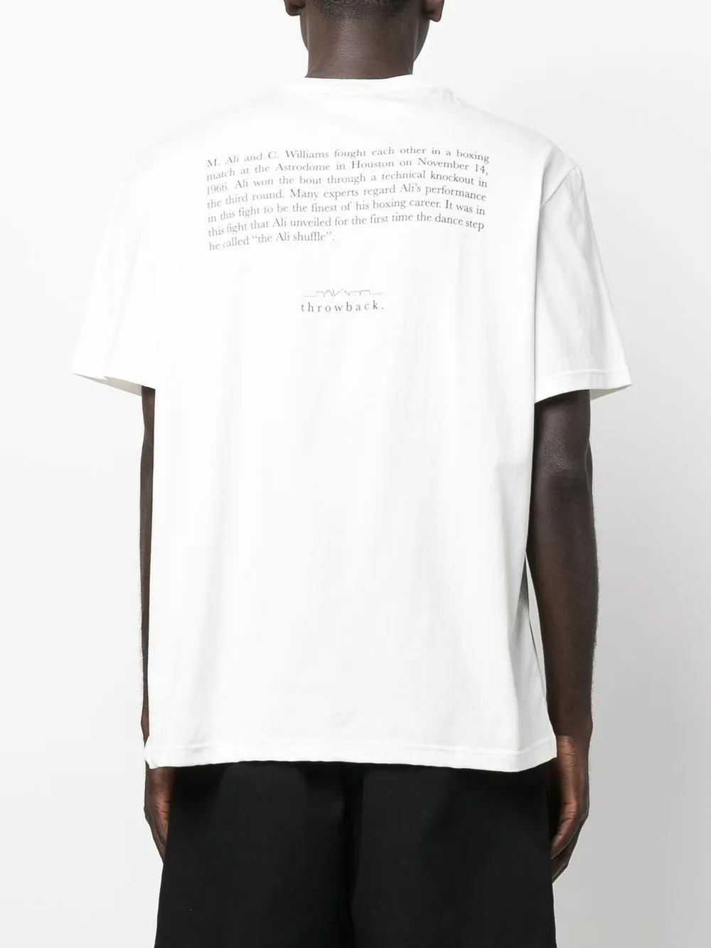 Throwback. slogan-print T-shirt | Smart Closet