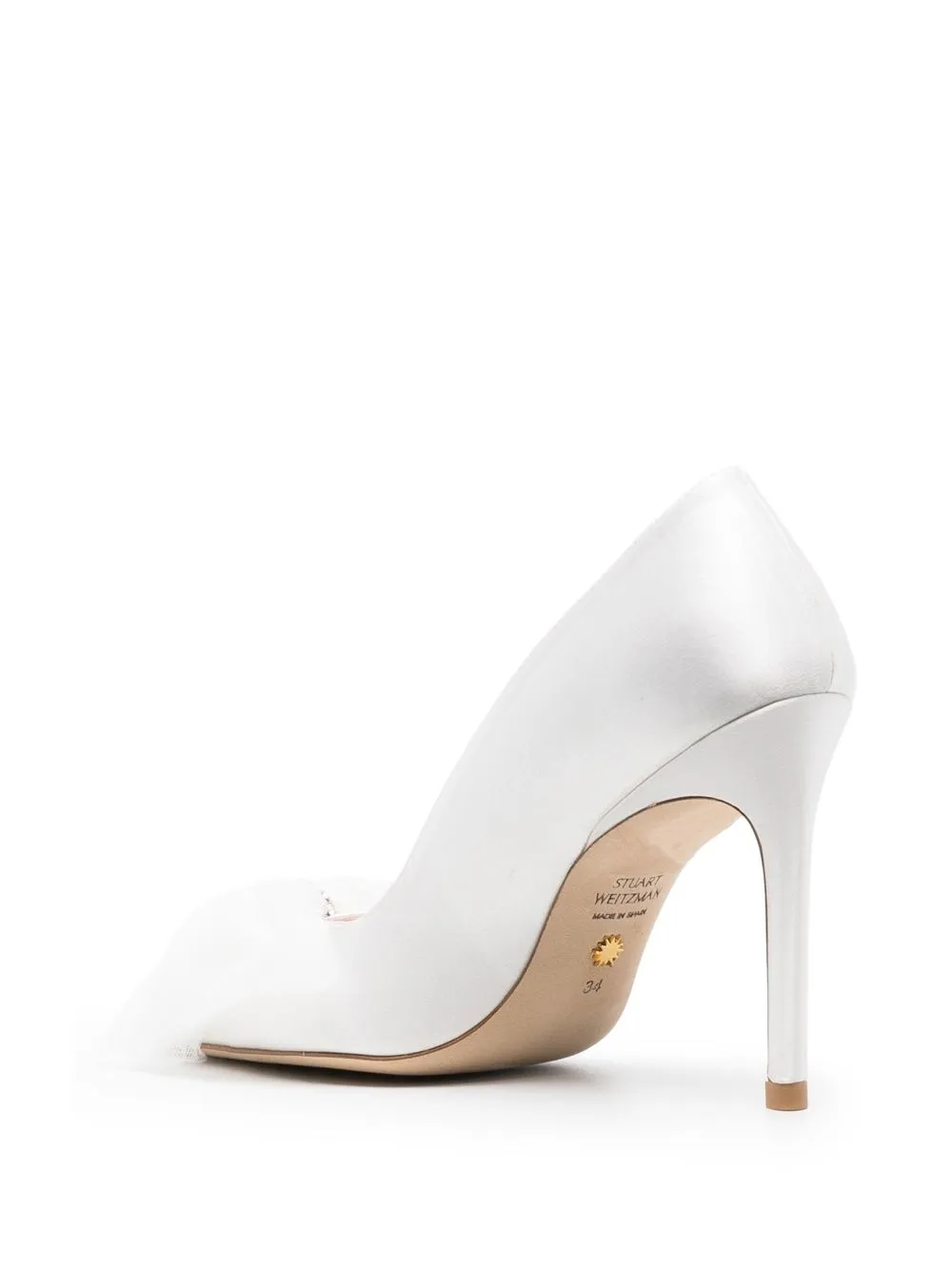 Stuart Weitzman Bow-detail 100mm Pumps In White | ModeSens
