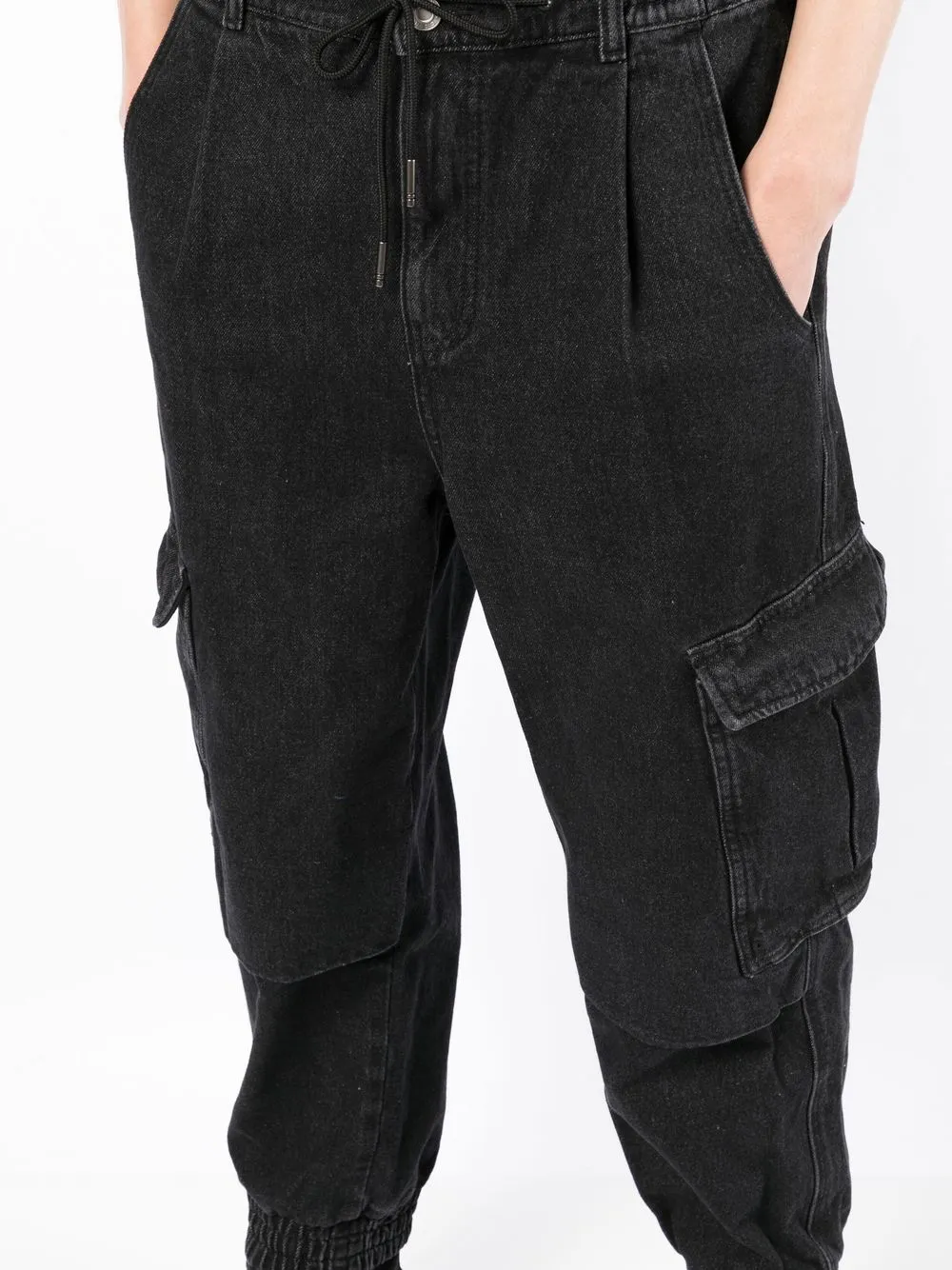 SONGZIO Signature Denim Cargo Trousers Farfetch songzio-signature-denim-cargo-trousers-farfetch