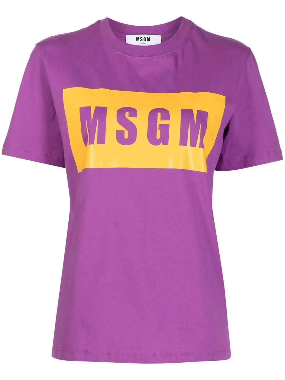 MSGM Logo print T shirt Farfetch