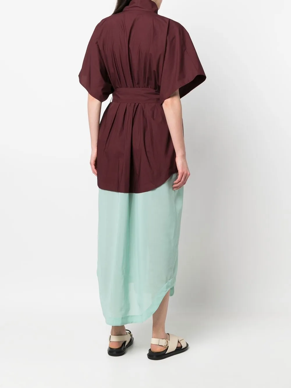 Plan C panelled tie-waist dress | Smart Closet