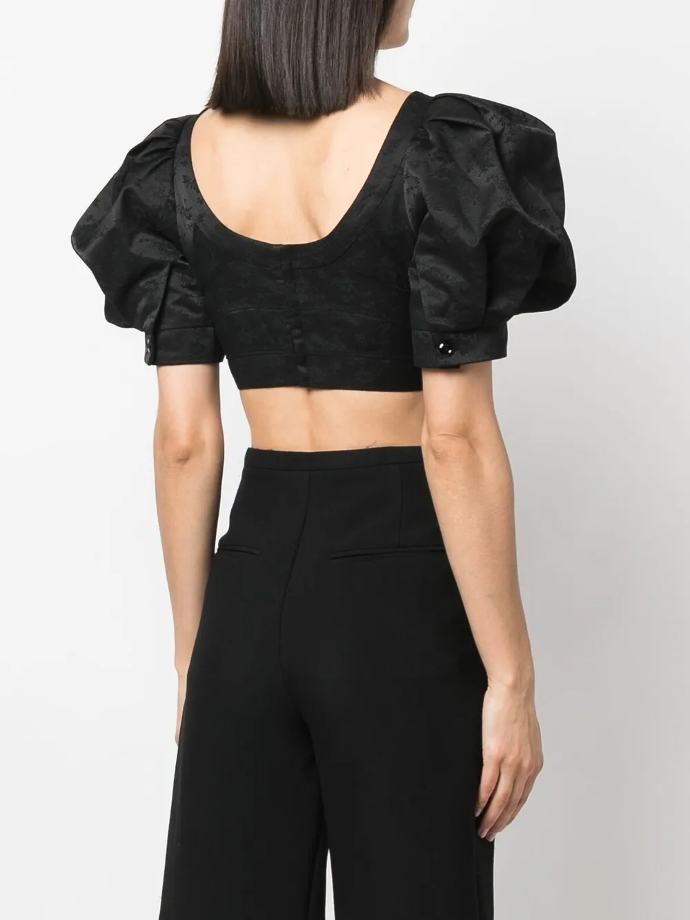 Simone Rocha floral-print Crop Top - Farfetch