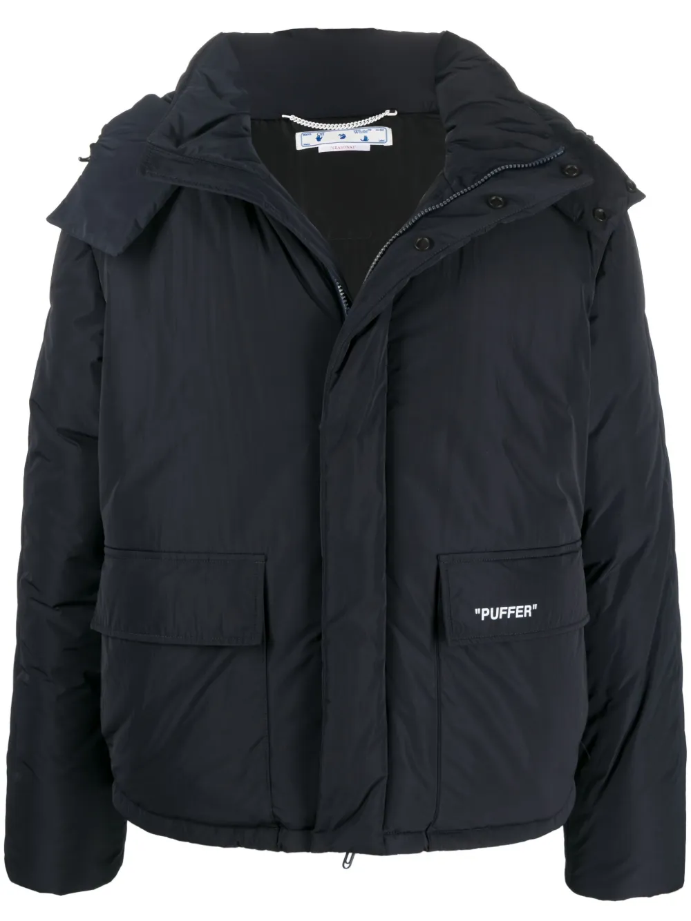 Off-white Arrow Puffer Jacket In Blue | ModeSens