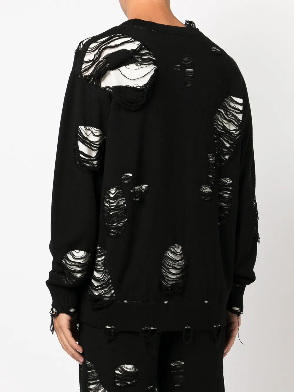 Haculla logo-knit Distressed Jumper - Farfetch