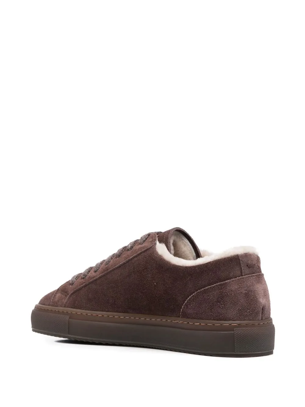 Doucal's shearling-lined suede sneakers | Smart Closet