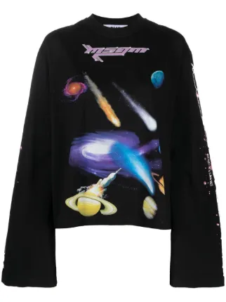 MSGM space-print Sweatshirt - Farfetch